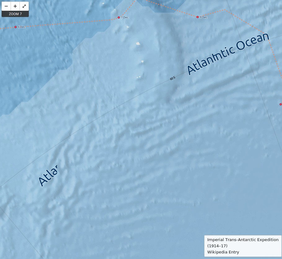 Shackleton – Imperial Trans-Antarctic Expedition Map | Castells